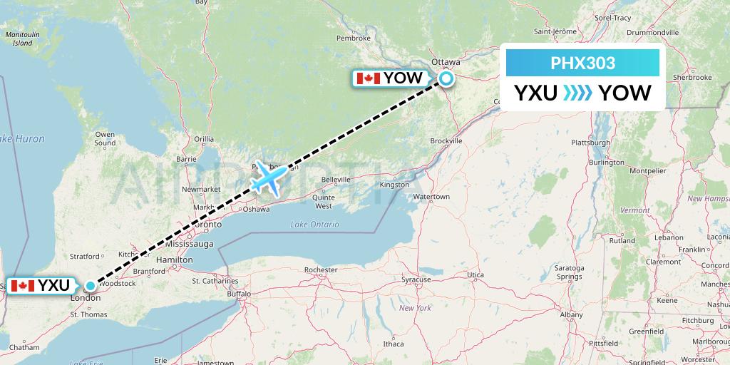 PHX303 Flight Status SkyCare: London to Ottawa