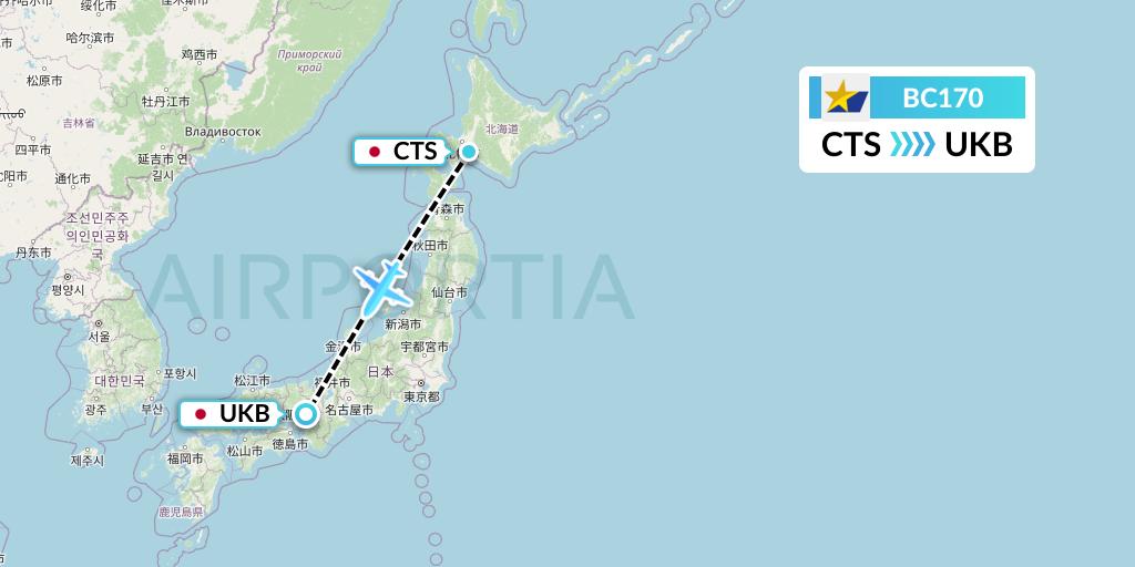 BC170 Flight Status Skymark Airlines: Sapporo to Kobe (SKY170)