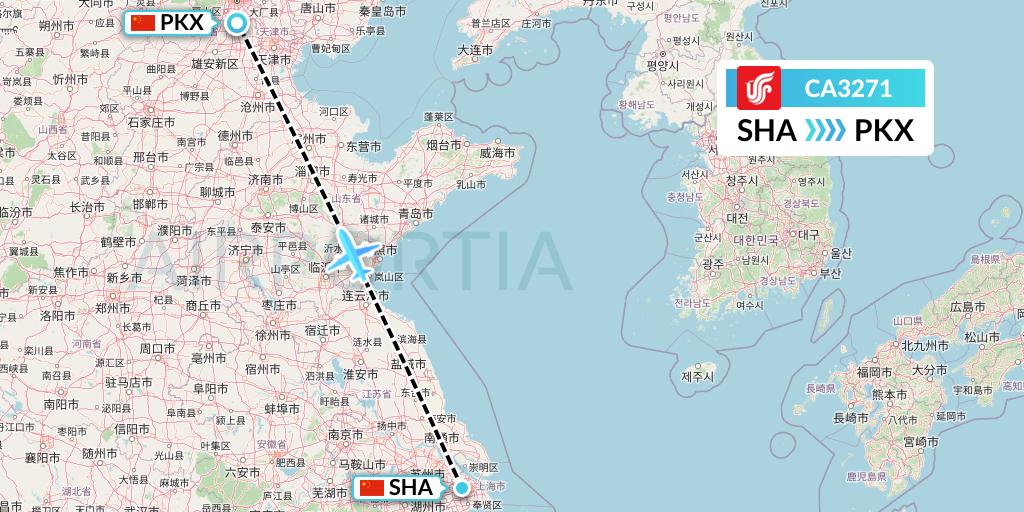 CA3271 Flight Status Air China: Shanghai to Beijing (CCA3271)