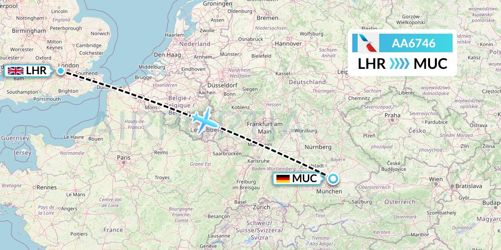 AA6746 Flight Status American Airlines: London to Munich (AAL6746)