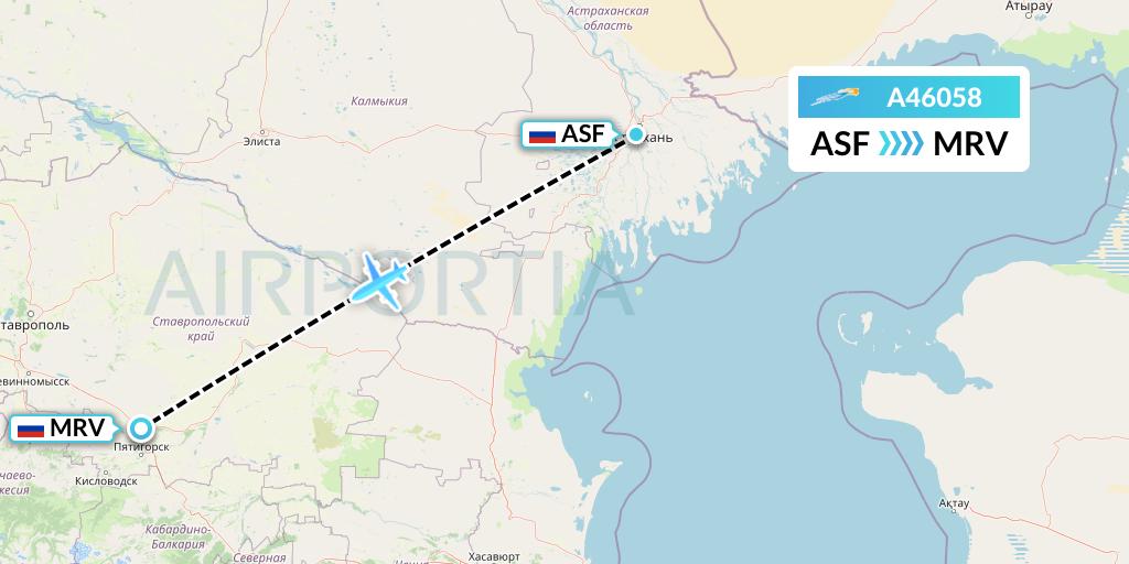 A46058 Flight Status Azimuth Airlines: Astrakhan to Mineralnye Vody ...