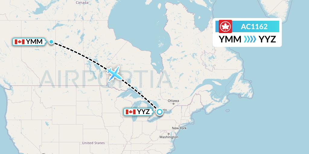 AC1162 Flight Status Air Canada: Fort McMurray to Toronto (ACA1162)