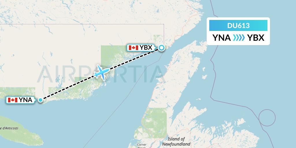 DU613 Flight Status Sky Jet M.g. Inc: Natashquan to Blanc-Sablon (LSJ613)