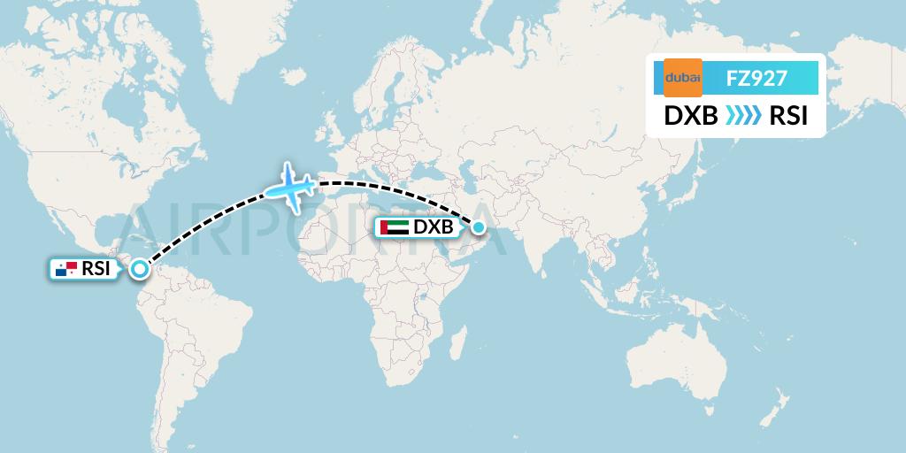 FZ927 Flight Status FlyDubai: Dubai to Rio Sidra (FDB927)