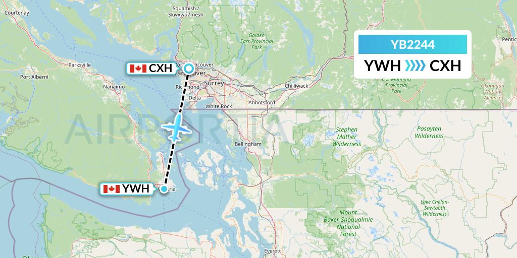 YB2244 Flight Status Harbour Air Seaplanes: Victoria to Vancouver (0002244)