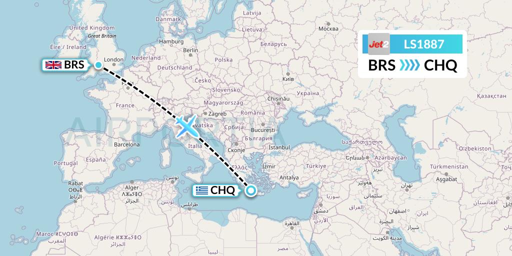 LS1887 Flight Status Jet2: Bristol to Chania (EXS1887)