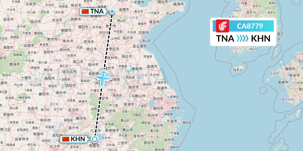 CA8779 Flight Status Air China: Jinan to Nanchang (CCA8779)