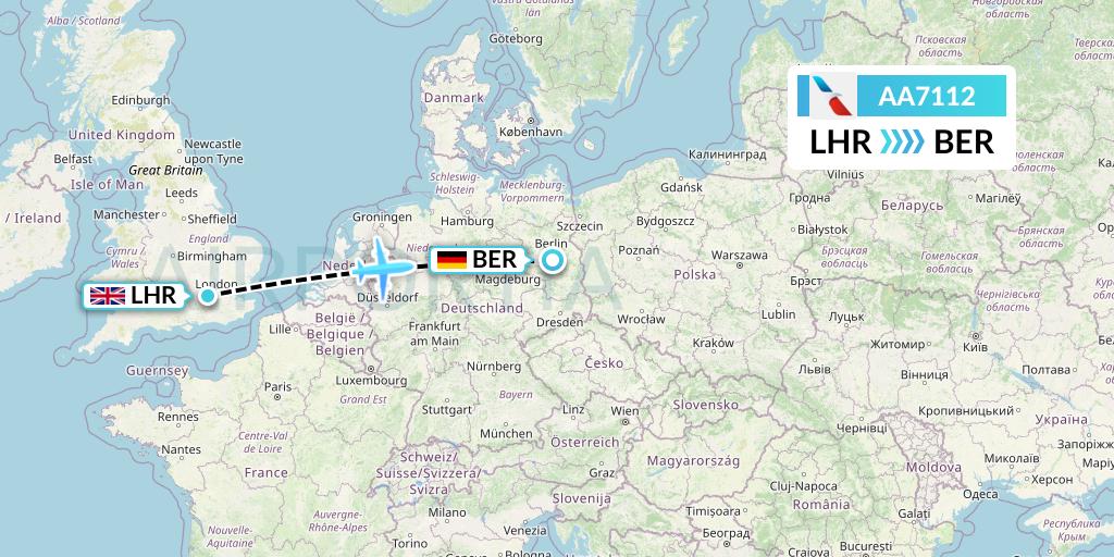 AA7112 Flight Status American Airlines: London to Berlin (AAL7112)