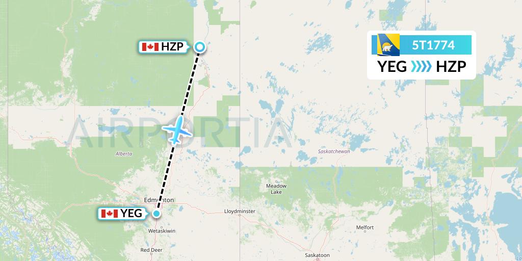 5T1774 Flight Status Canadian North: Edmonton to Fort MacKay (MPE1774)