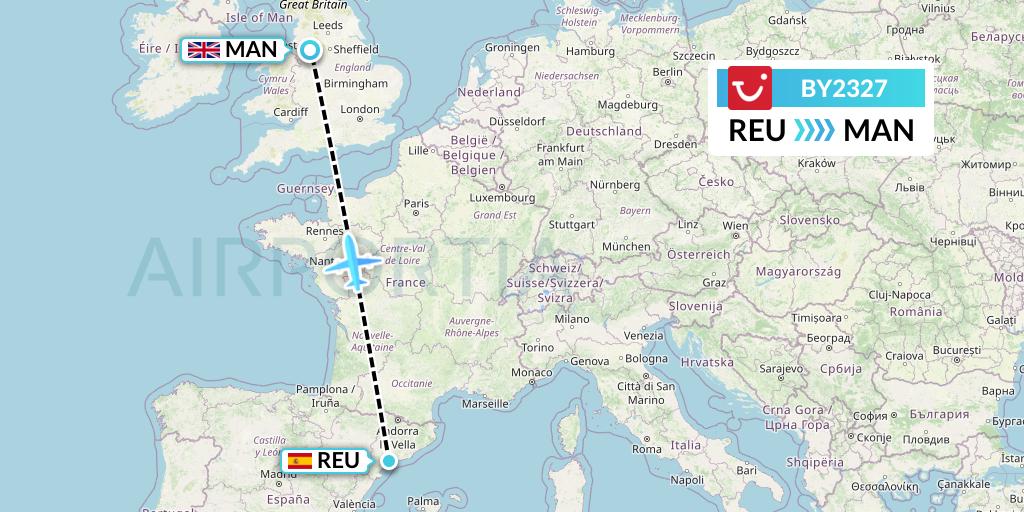 BY2327 Flight Status TUI Airways: Reus to Manchester (TOM2327)