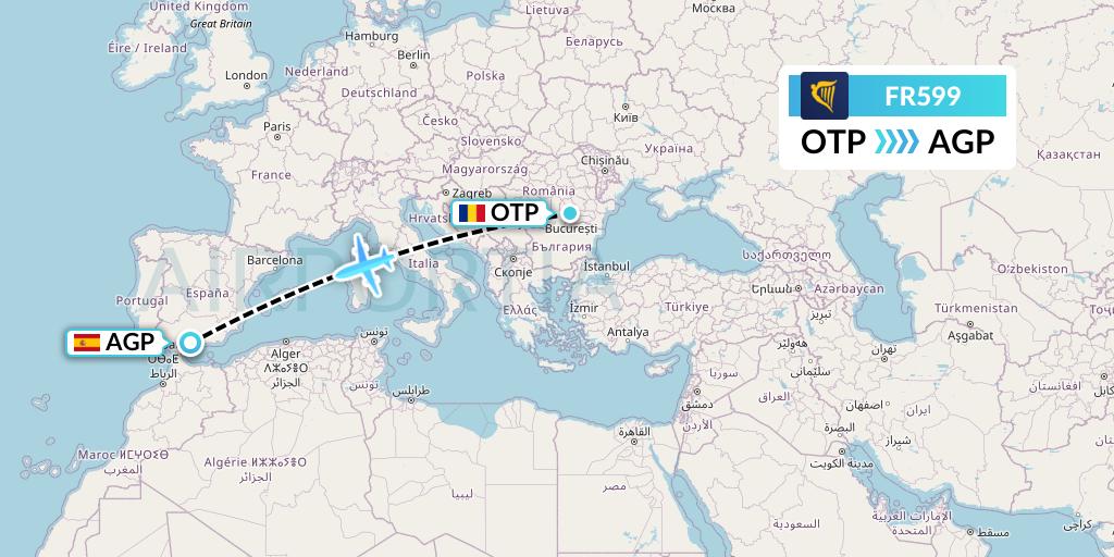 FR599 Flight Status Ryanair: Bucharest to Malaga (RYR599)
