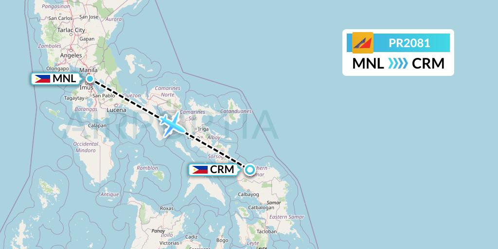 PR2081 Flight Status Philippine Airlines: Manila to Catarman (PAL2081)