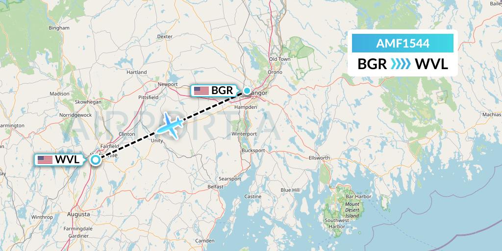 AMF1544 Flight Status Ameriflight: Bangor to Waterville
