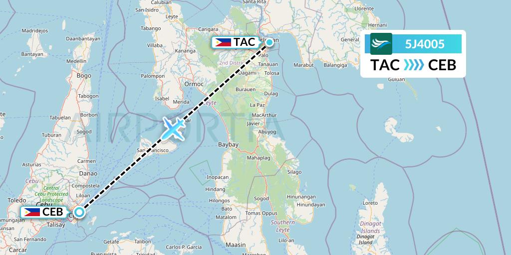 5J4005 Flight Status CEBU Pacific Air: Tacloban to Cebu (CEB4005)