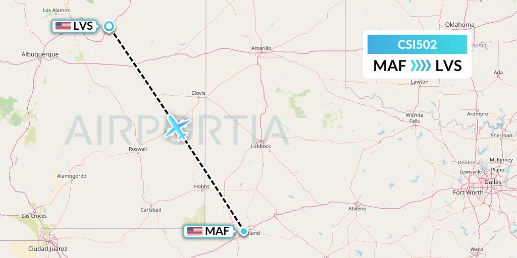 CSI502 Flight Status Csi Aviation: Midland to Las Vegas