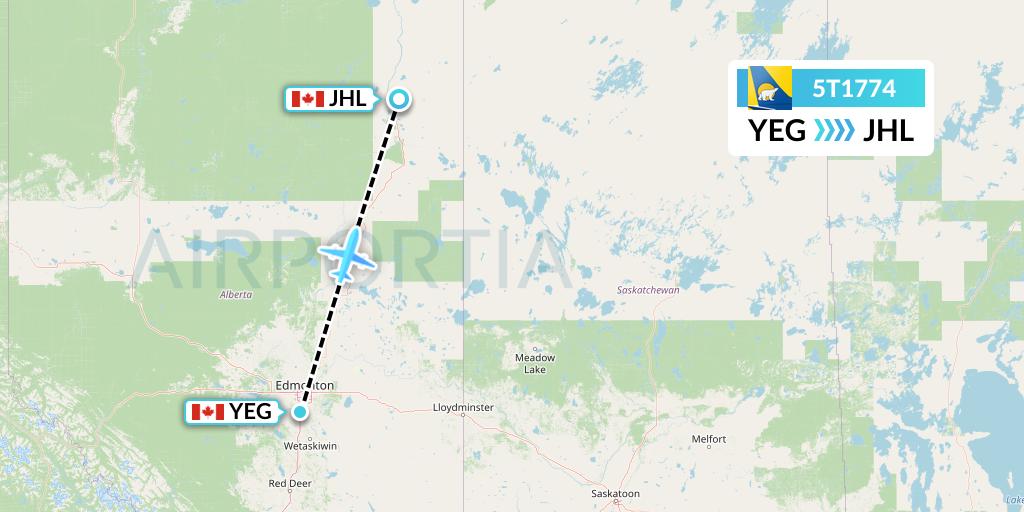 5T1774 Flight Status Canadian North: Edmonton to Fort MacKay (MPE1774)