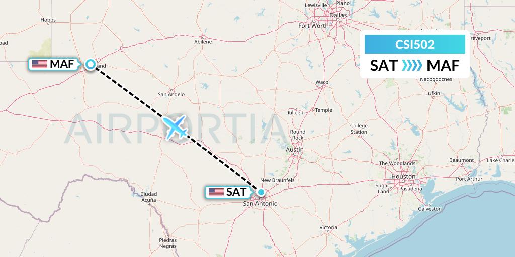 CSI502 Flight Status Csi Aviation: San Antonio to Midland