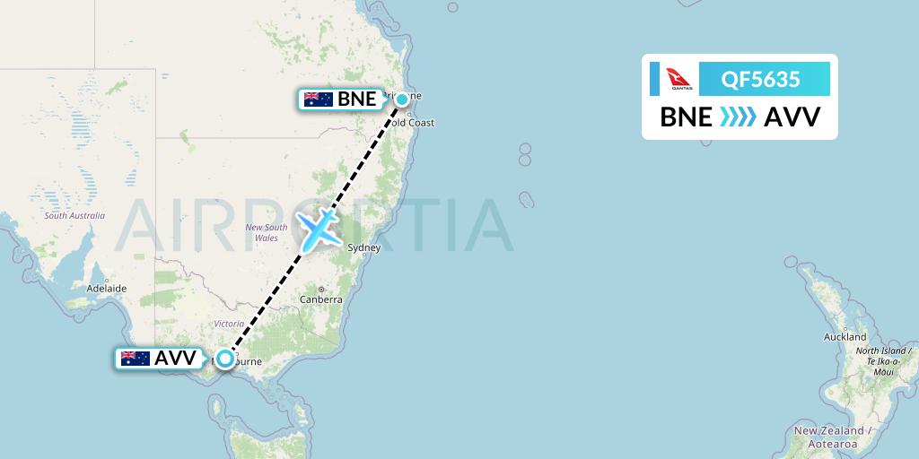 QF5635 Flight Status Qantas: Brisbane to Melbourne (QFA5635)