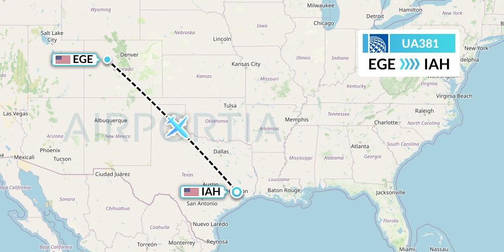 UA381 Flight Status United Airlines: Eagle to Houston (UAL381)