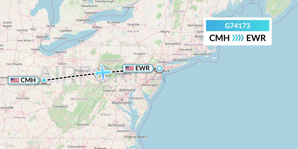 G74173 Flight Status GoJet: Columbus to New York (GJS4173)