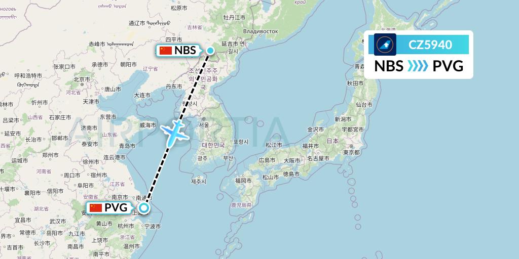 CZ5940 Flight Status China Southern Airlines: Baishan to Shanghai (CSN5940)