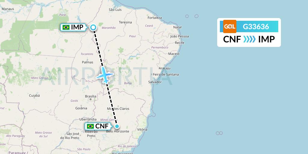G33636 Flight Status GOL Transportes Aeros: Belo Horizonte to ...
