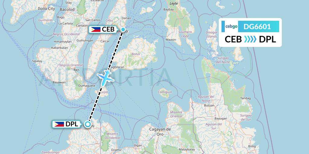 DG6601 Flight Status Cebgo: Cebu to Dipolog (SRQ6601)