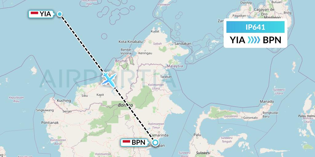 IP641 Flight Status Pelita Air Service: Yogyakarta to Balikpapan (PAS641)