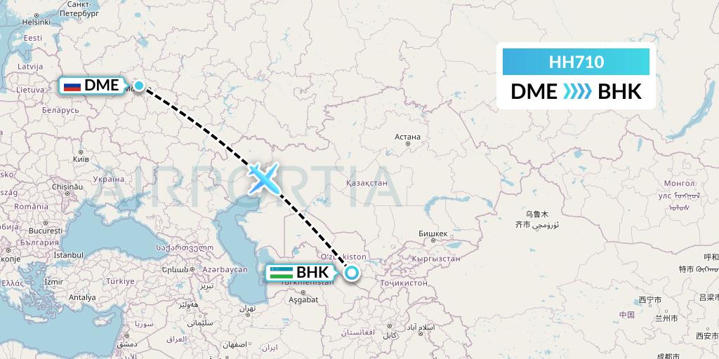 HH710 Flight Status Qanot Sharq: Moscow to Bukhara (QNT710)
