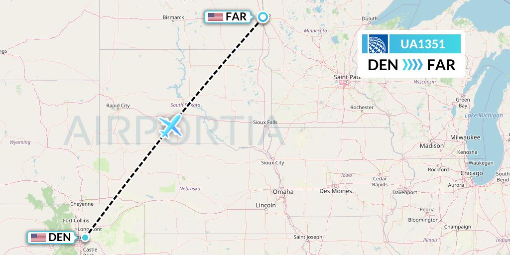 UA1351 Flight Status United Airlines: Denver to Fargo (UAL1351)