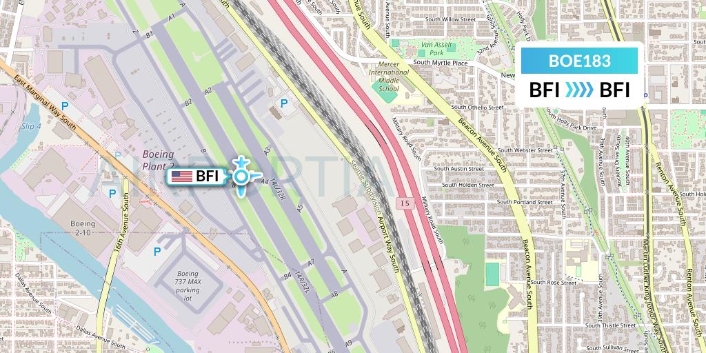 BOE183 Flight Status Boeing: Seattle to Seattle