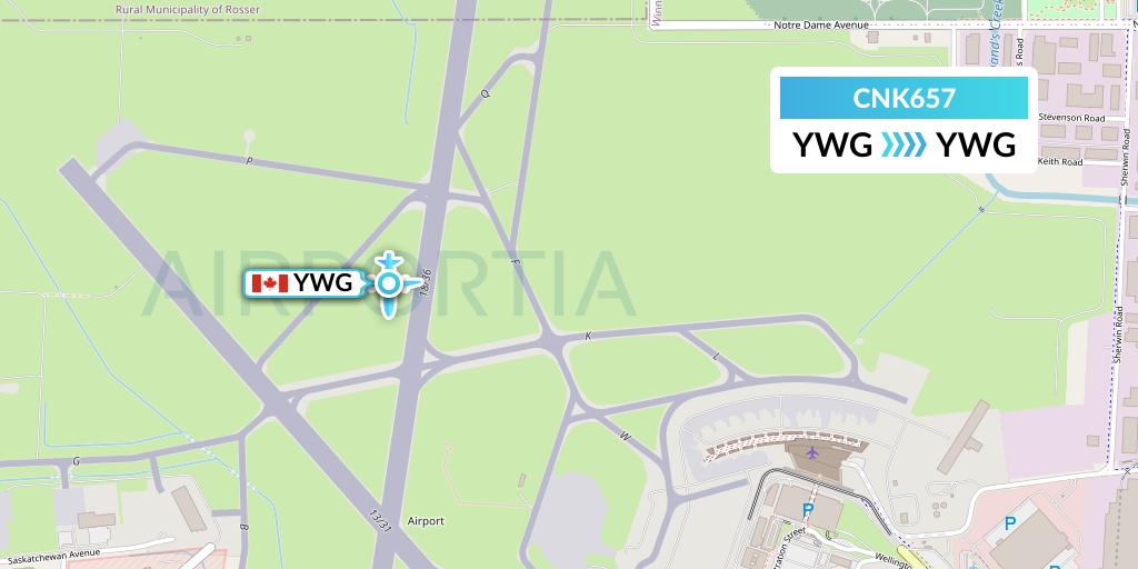 CNK657 Flight Status Sunwest Aviation: Winnipeg to Winnipeg