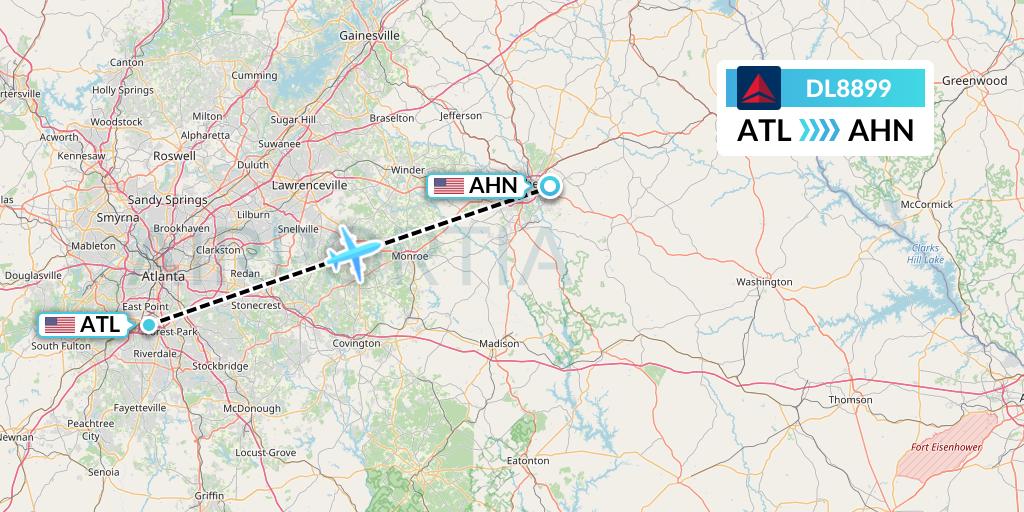 DL8899 Flight Status Delta Air Lines: Atlanta to Athens (DAL8899)