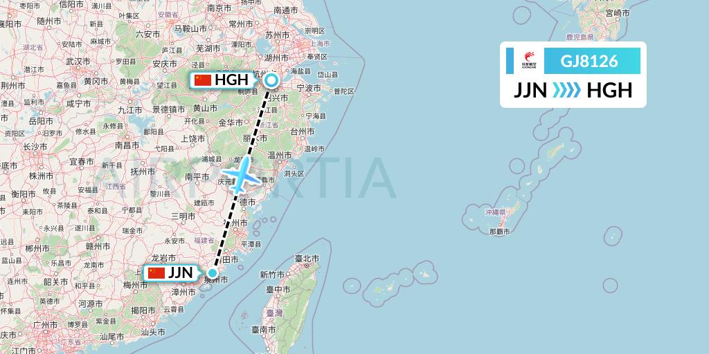 GJ8126 Flight Status Loong Airlines: Jinjiang to Hangzhou (CDC8126)