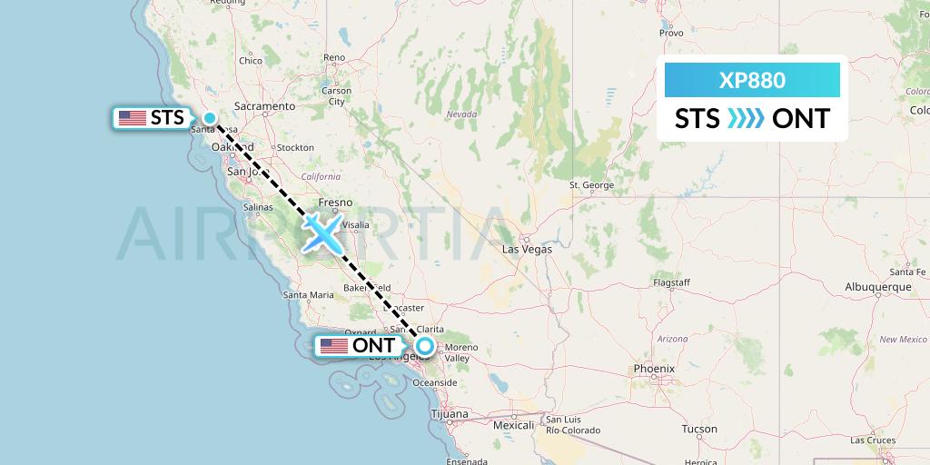XP880 Flight Status Avelo Airlines: Santa Rosa to Ontario (VXP880)