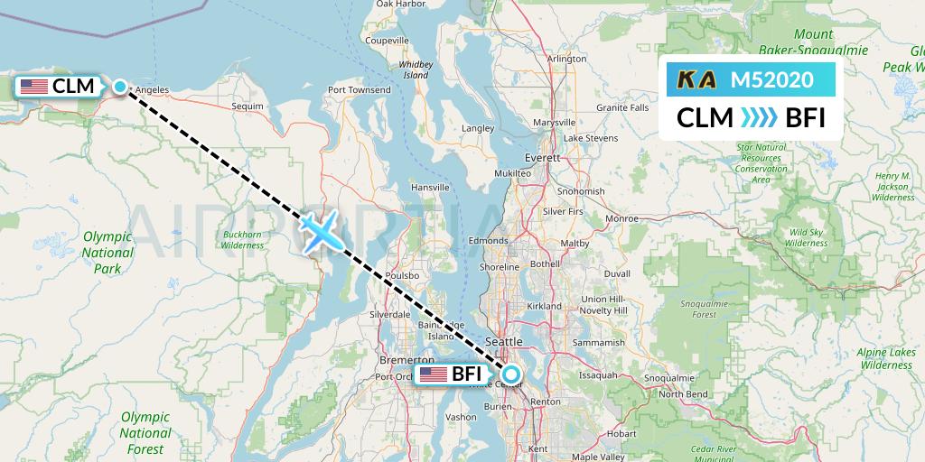 M52020 Flight Status Kenmore Air: Port Angeles to Seattle (KEN2020)