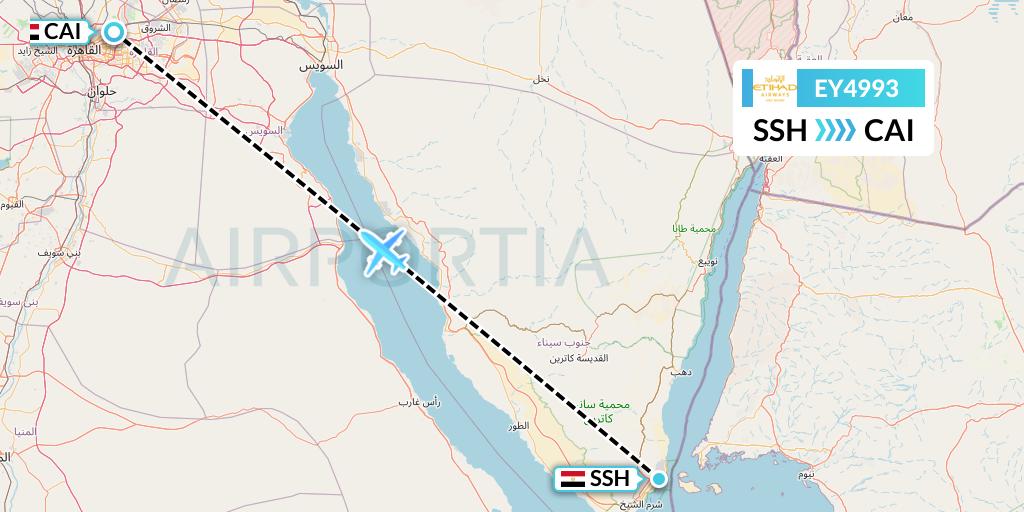EY4993 Flight Status Etihad Airways: Sharm el-Sheikh to Cairo (ETD4993)