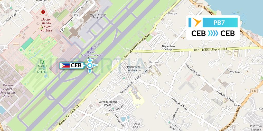 PB7 Flight Status PAL Airlines: Cebu to Cebu (PVL7)