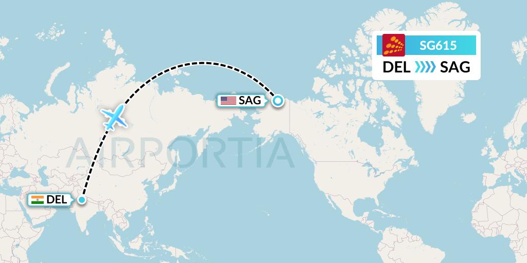 SG615 Flight Status SpiceJet: Delhi to Sagwon (SEJ615)