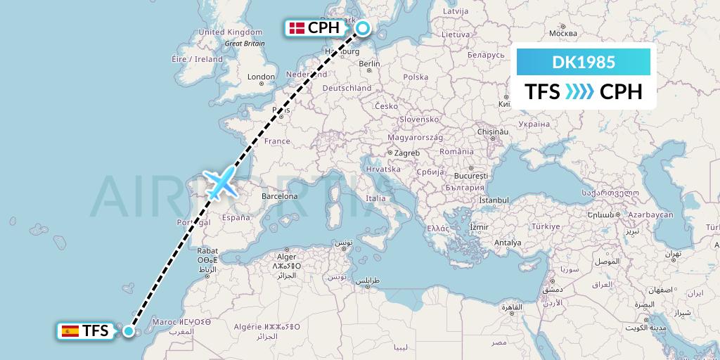 DK1985 Flight Status Thomas Cook Airlines Scandinavia: Tenerife to ...