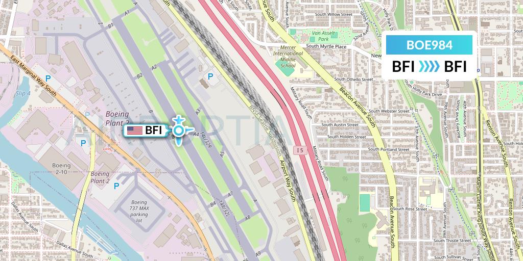 BOE984 Flight Status Boeing: Seattle to Seattle