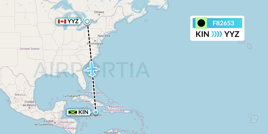 F82653 Flight Status Flair Airlines: Kingston to Toronto (FLE2653)