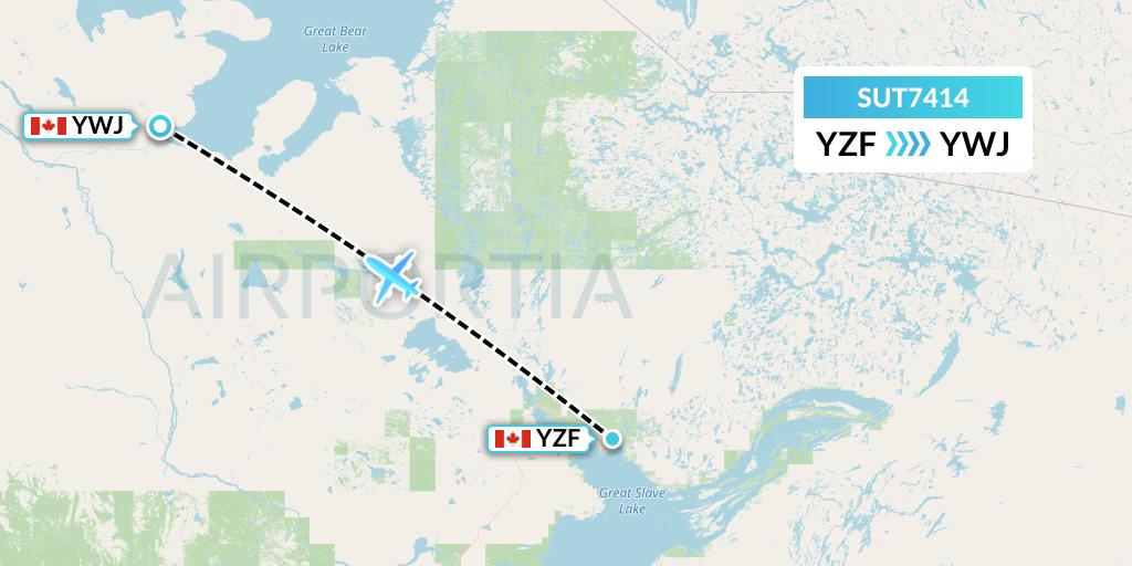SUT7414 Flight Status Summit Air Ltd.: Yellowknife to Deline