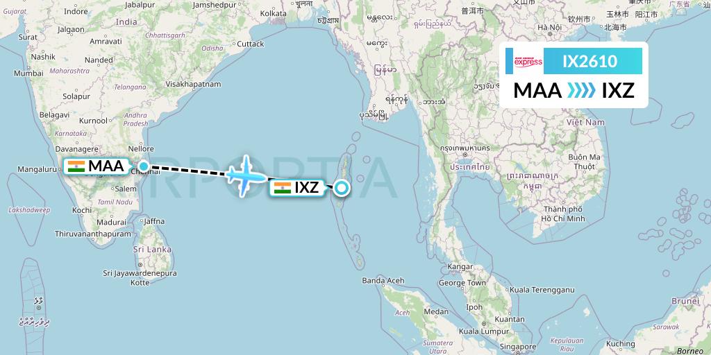 IX2610 - Incident: India Express A320 at Port Blair and Chennai on Sep ...