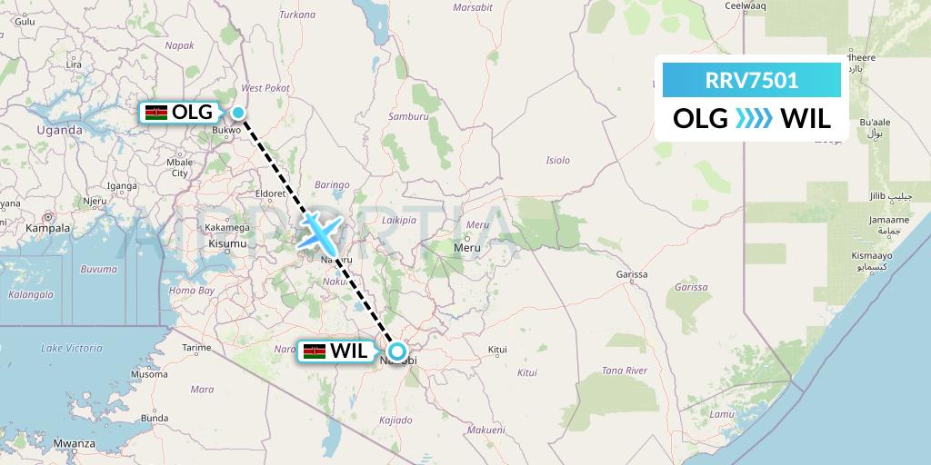 RRV7501 Flight Status Mombasa Air Safari: Nairobi to Nairobi