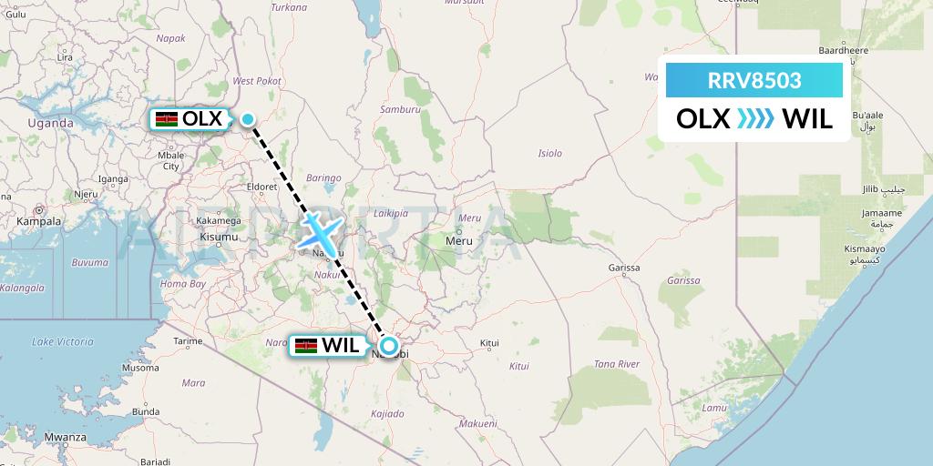 RRV8503 Flight Status Mombasa Air Safari: Nairobi to Nairobi