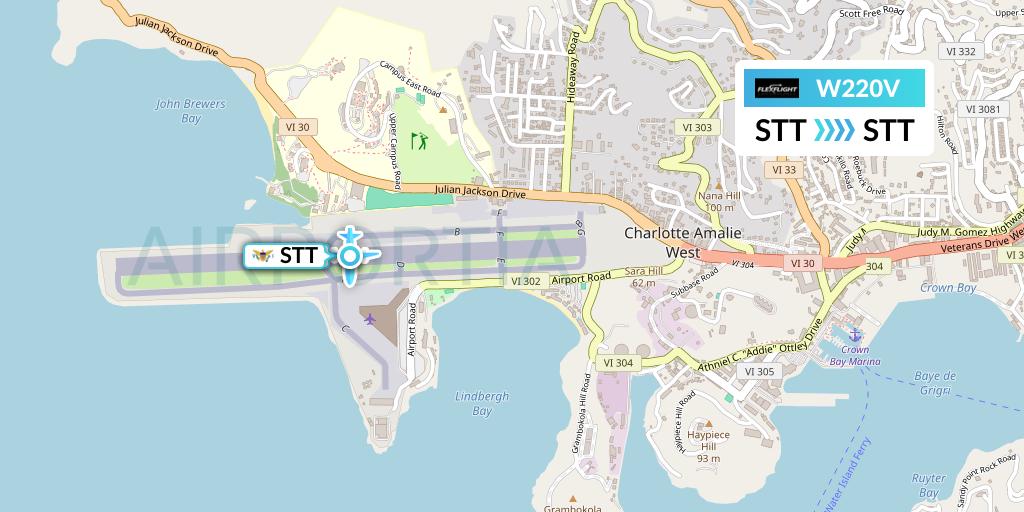 W220V Flight Status Flex Flight: St. Thomas to St. Thomas (FXT20V)