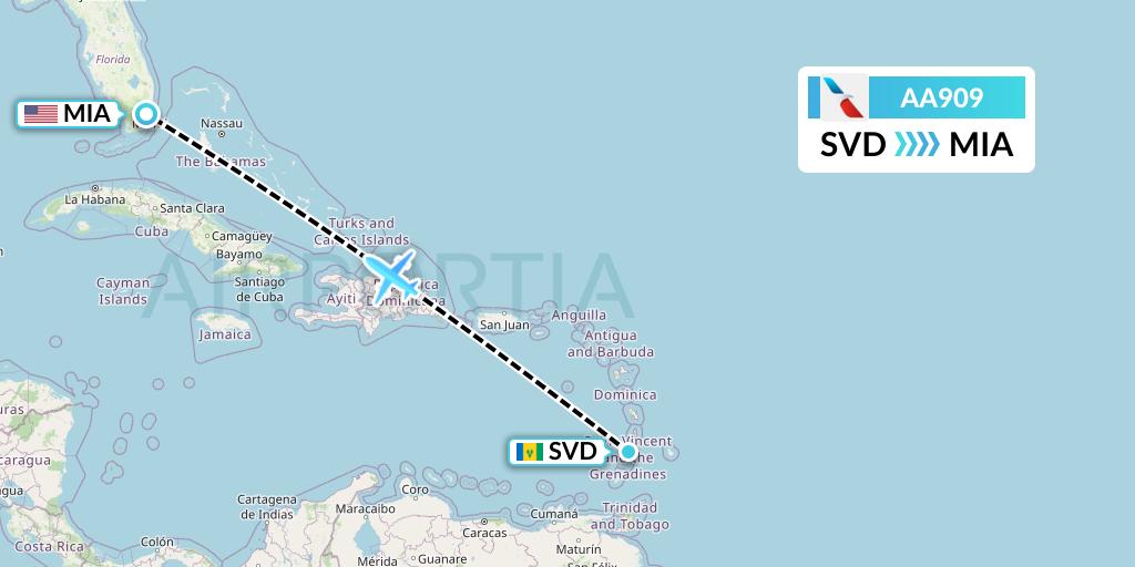 AA909 - Incident: American B38M at Saint Vincent on Jan 20th 2025