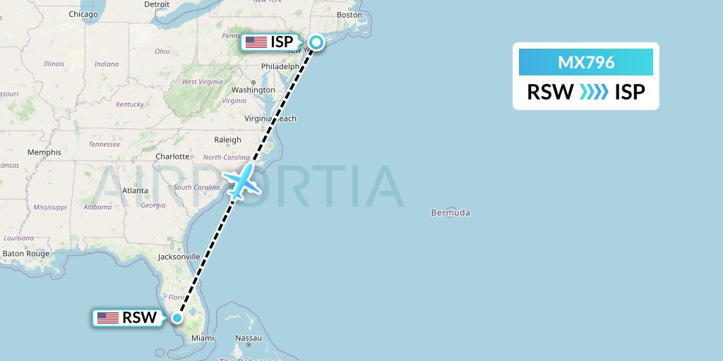 MX796 Flight Status Breeze Airways: Fort Myers to Islip (MXY796)