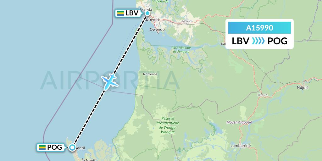 A15990 Flight Status A.p.g. Distribution Systems: Libreville to Port Gentil